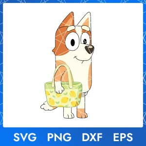 Bluey Dad Outline Svg, Png, Dxf, Eps - Instant Download