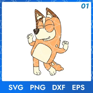 Bluey Busker Svg, Png, Dxf, Eps - Digital Download