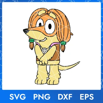 Bluey Coco Outline Svg, Png, Dxf, Eps - Instant Download