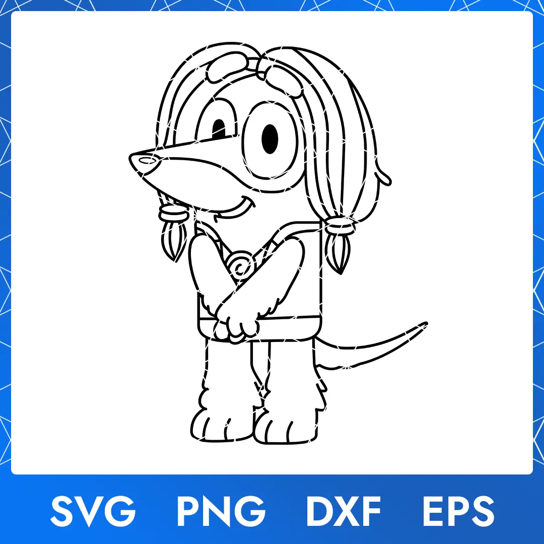 3+ Bluey Indy SVG - High Quality Print Gifts | Digital File