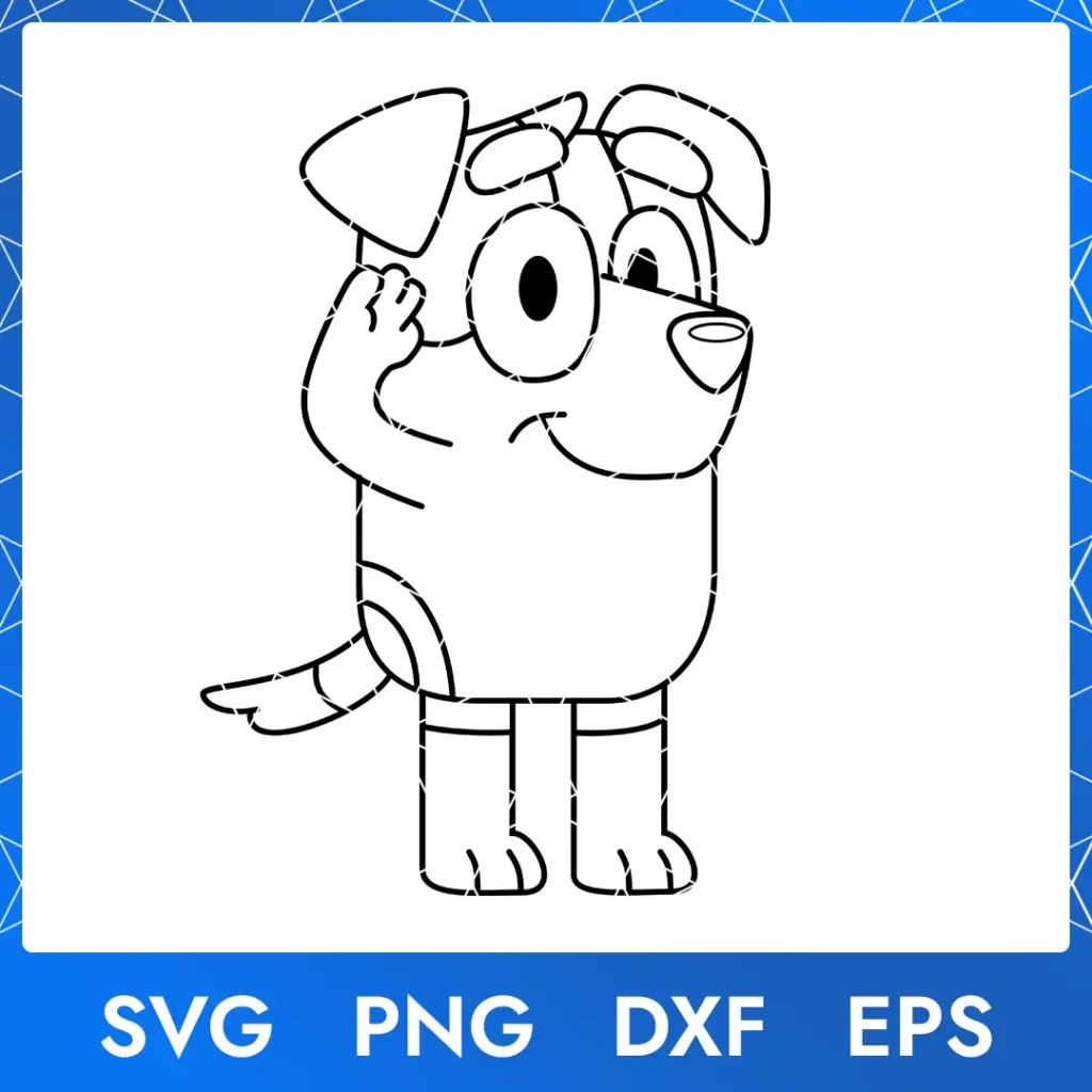 3+ Bluey Jack SVG - Easy to Use Print-Ready Files