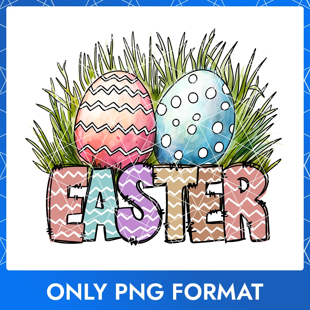 Easter Eggs Happy Easter Png - Digital Download