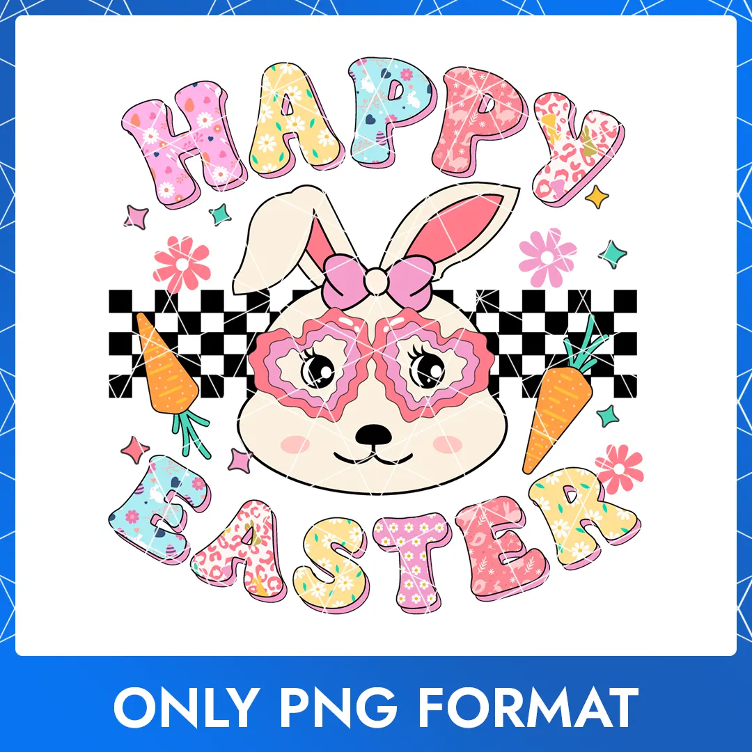 Happy Easter Bunny – Cute & Colorful Clipart