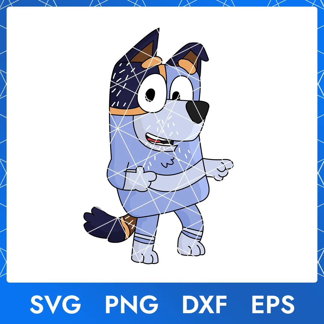 2+ Uncle Stripe Bluey SVG - Premium Cut Files for Gifts