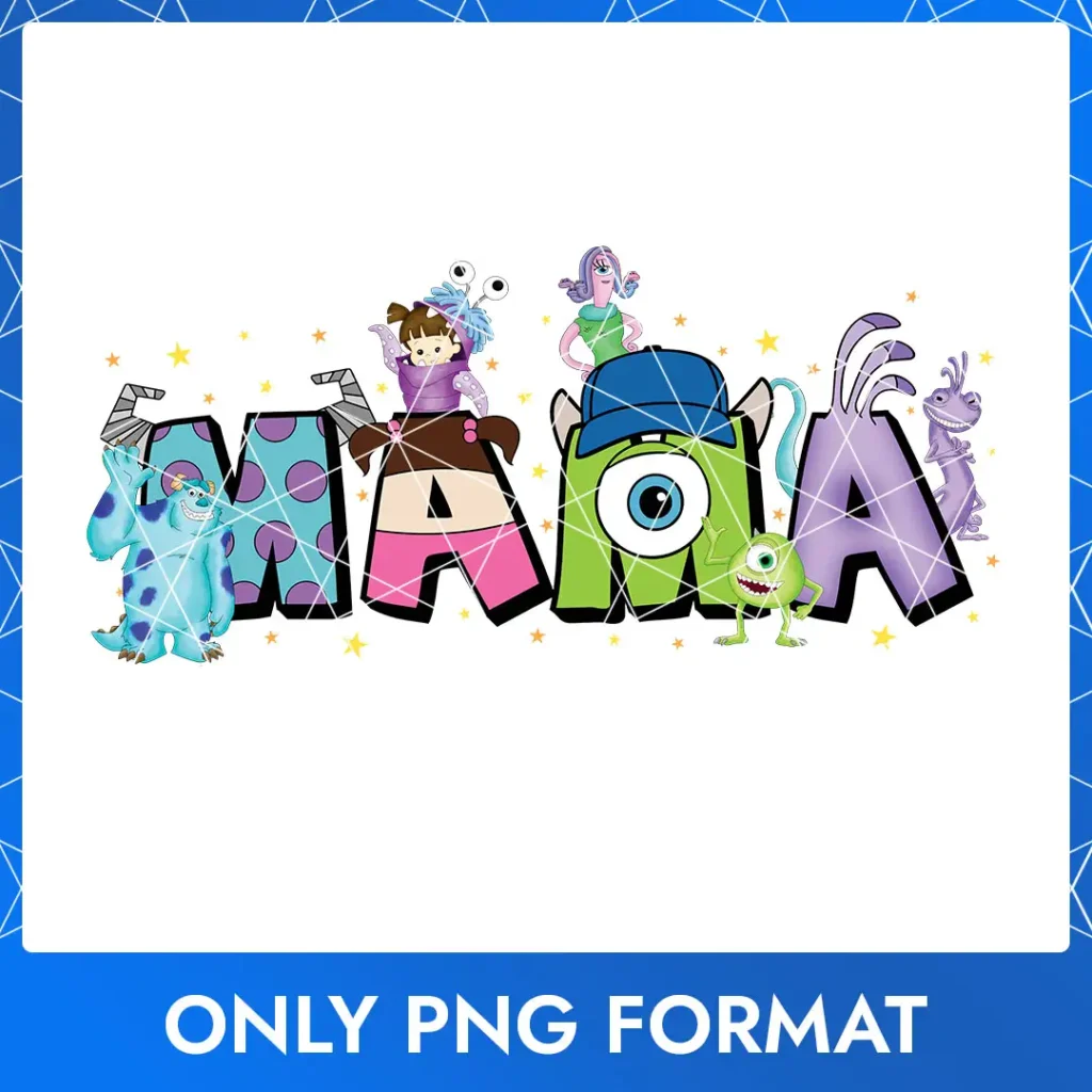 Monsters Inc. Mama PNG – Mother’s Day Instant Download